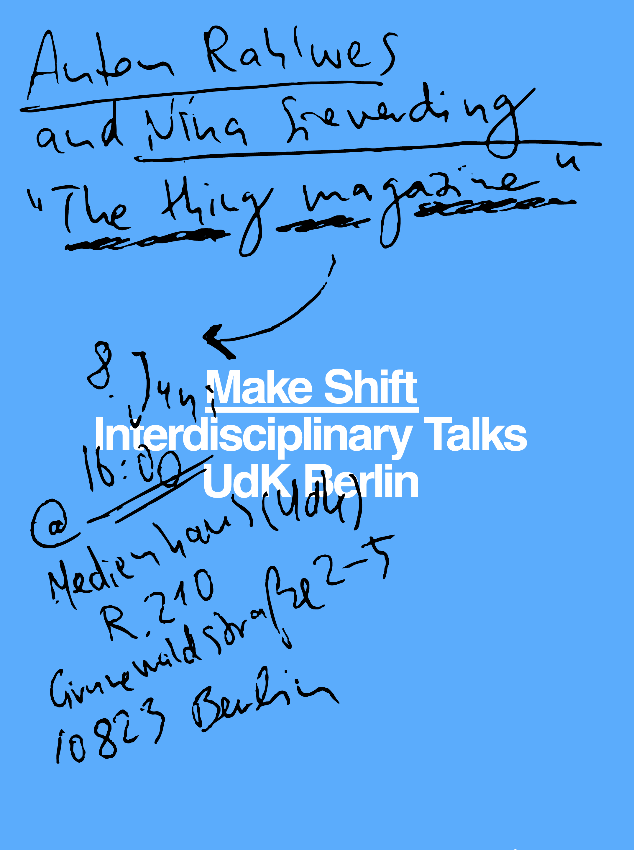 8 juni INTER TALK: Nina Sieverding / Anton Rahlwes, the.thing.magazine ...